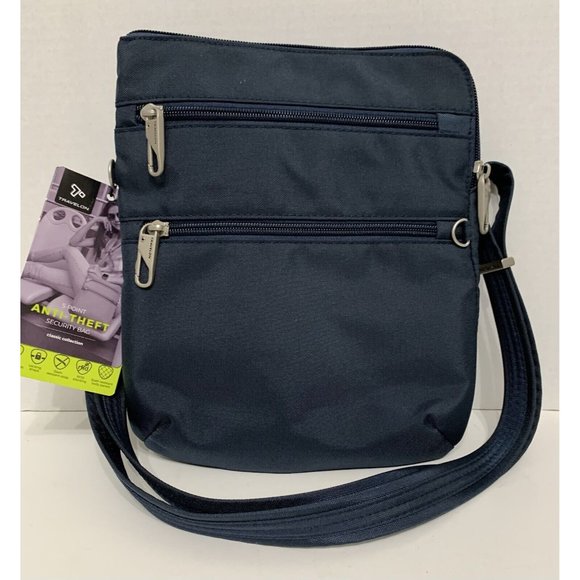 Travelon | Bags | Nwt Travelon Antitheft Security Slim Crossbodypursebag Navy | Poshmark